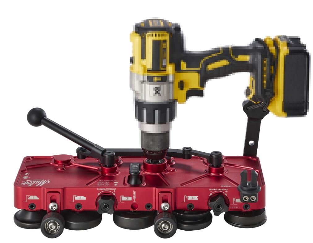 Standing Seam Seamer, 1" or 15", Drill Powered — Gap Power