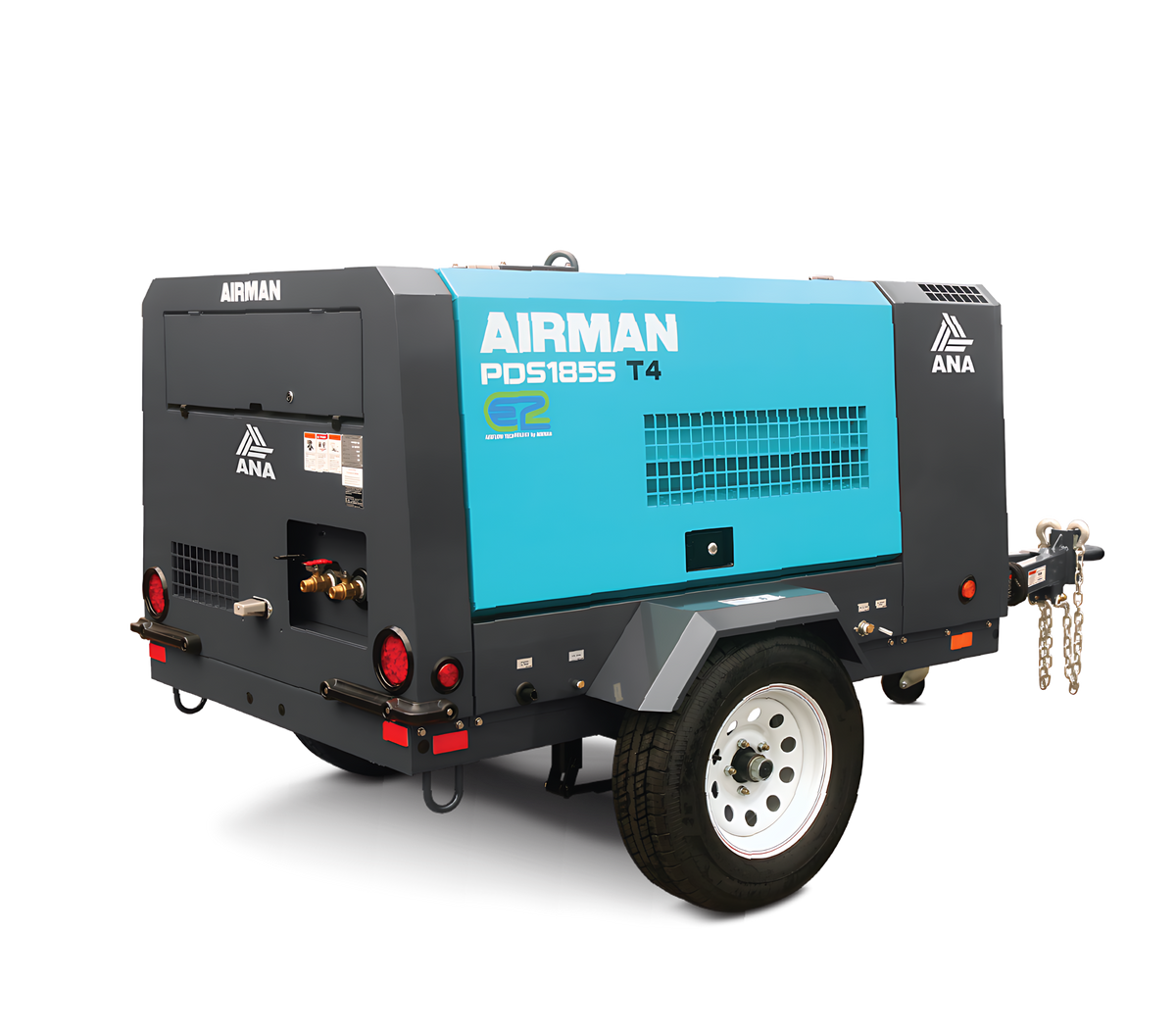 Air Compressor, Tow Behind, 185 CFM, 120 PSI Max — Gap Power