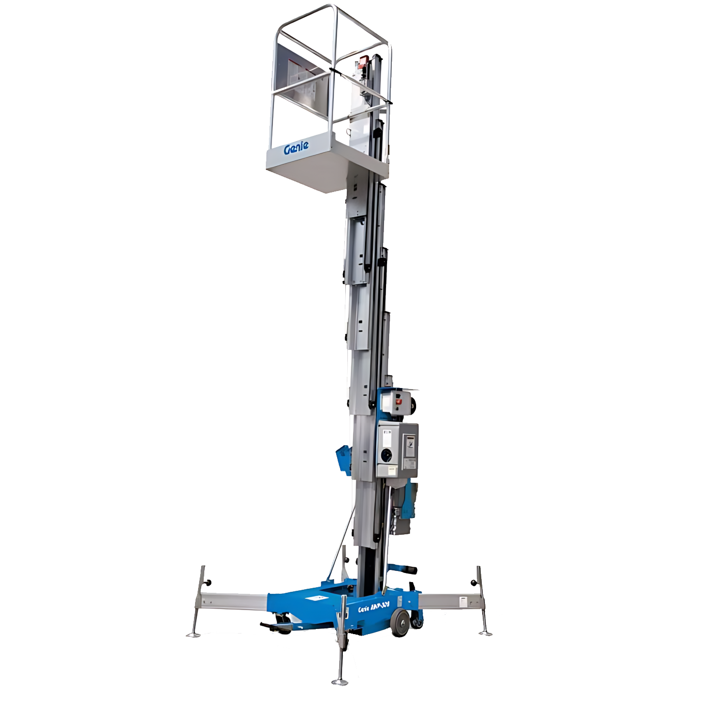 30' Genie Straight Mast 1 man Lift Rental, Push Around — Gap Power