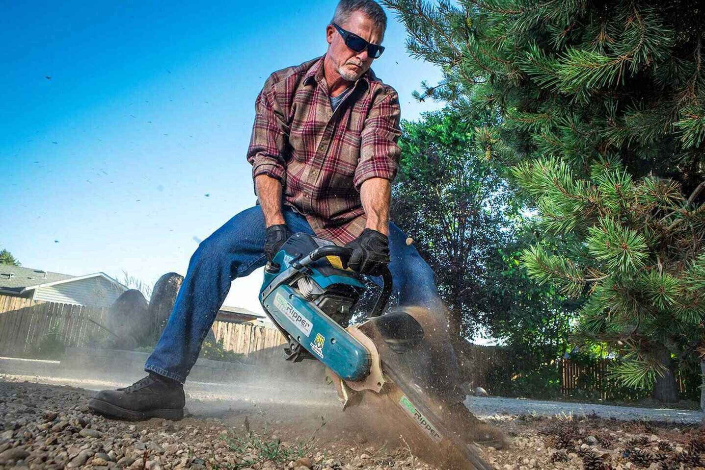 Trencher Rental, 20" Hand Held Light Duty Trencher — Gap Power
