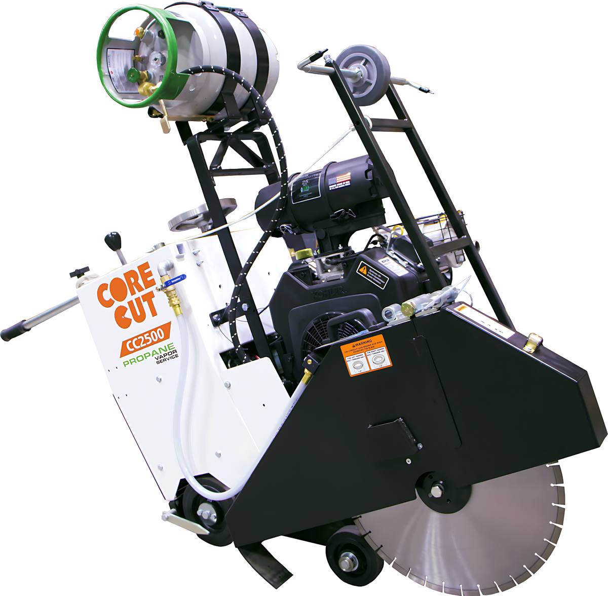 Floor / Road Concrete/Asphalt Saw Rental, 26", Self-Propelled, Propane ...