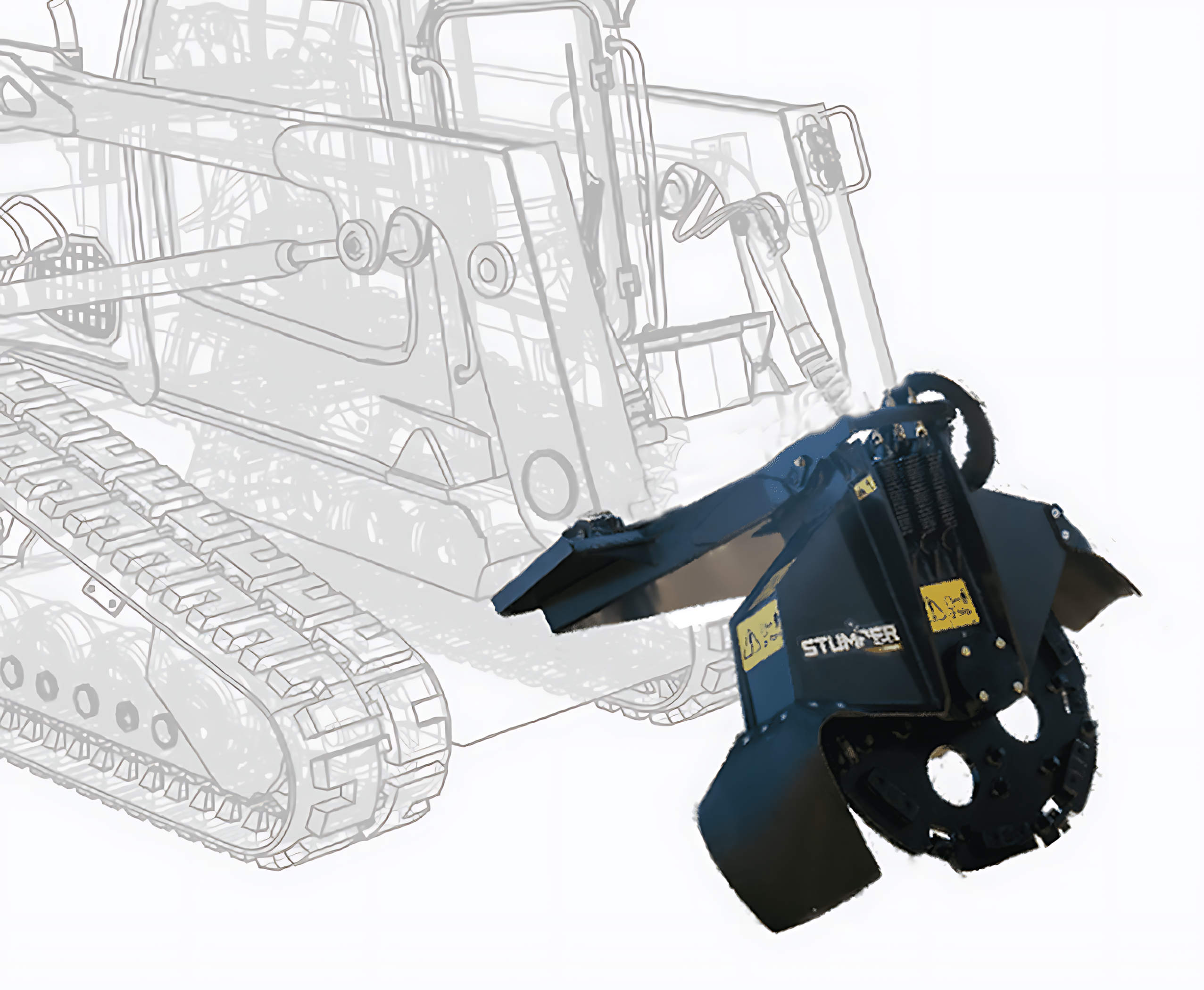 Stump Grinder High Flow Attachment for Skidloader — Gap Power